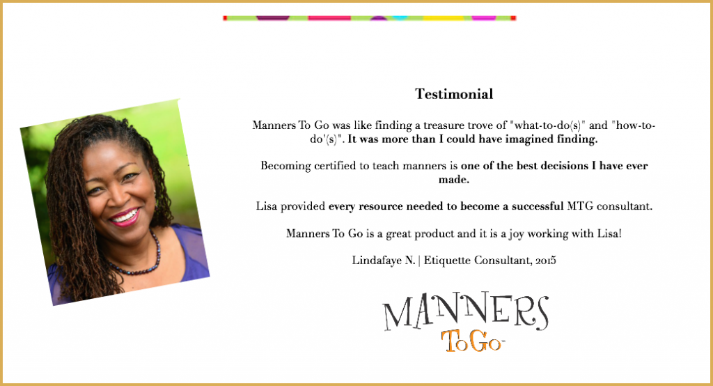 Naming Your Etiquette Business Manners To Go™