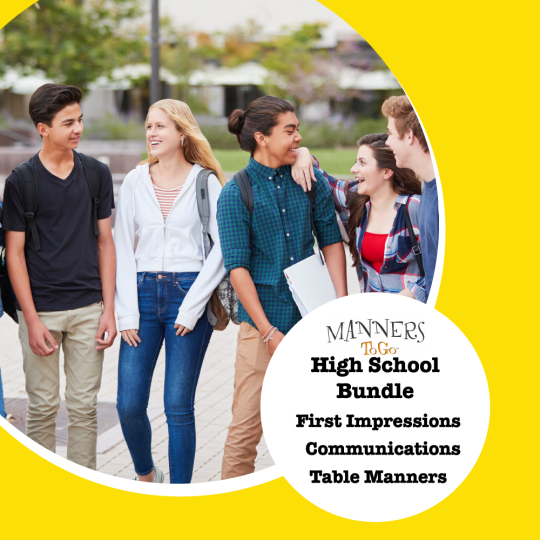High School Manners Curriculum - Manners To Go™