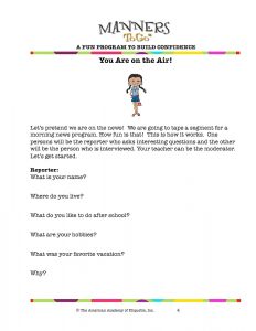 Pre-School Kindergarten Communication Skills - Manners To Go™