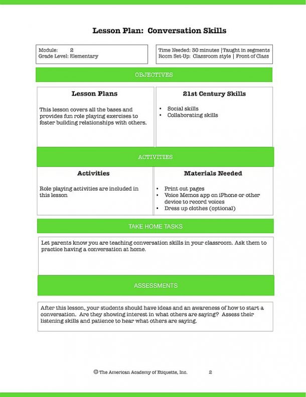 Communication Skills Curriculum Elementary School Manners To Go™