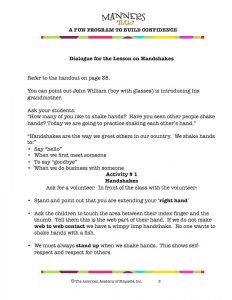 First Impressions Manners Curriculum Elementary School - Manners To Go™