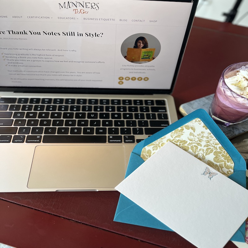Are Thank You Notes Still in Style? - Manners To Go™